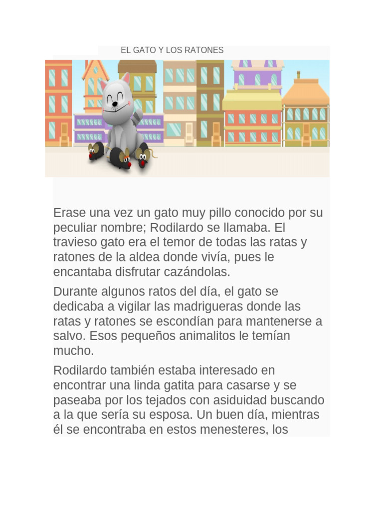 El Gato Y Los Ratones Pdf