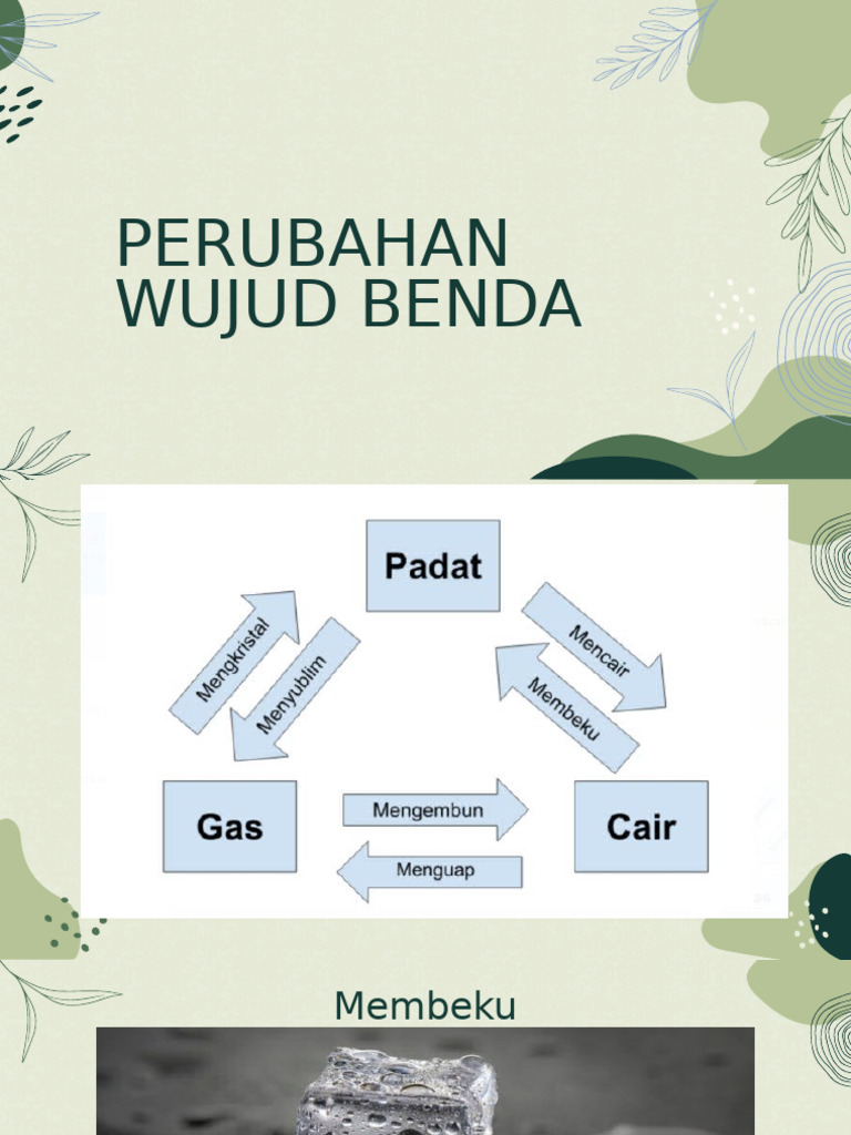 Materi Osn Ipa (Perubahan Wujud Benda) 2024 | PDF