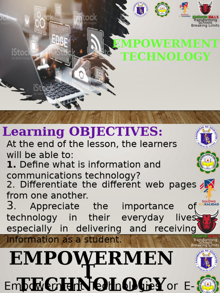 Empowerment Technology Lesson 1 (1) | PDF