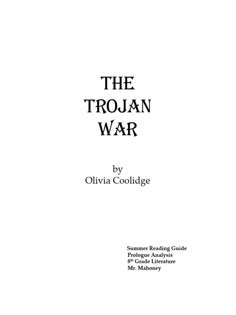 THE TROJAN WAR Summer Reading Guide | PDF