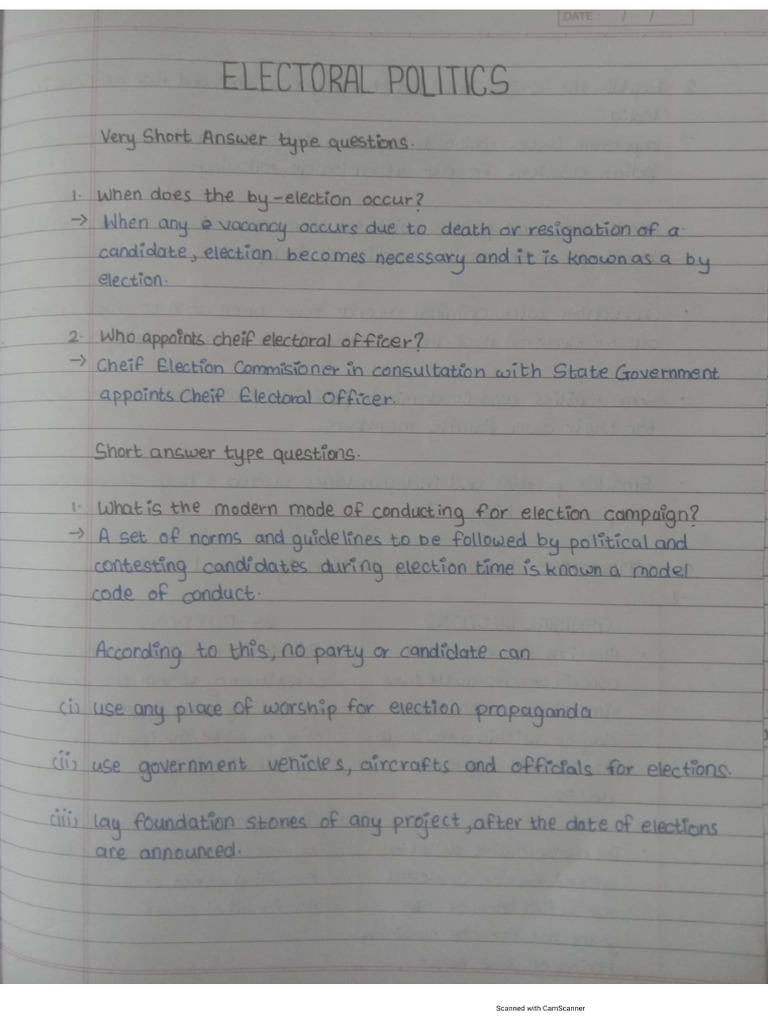 Electoral Politics | PDF