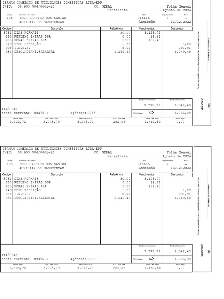 Payslips | PDF