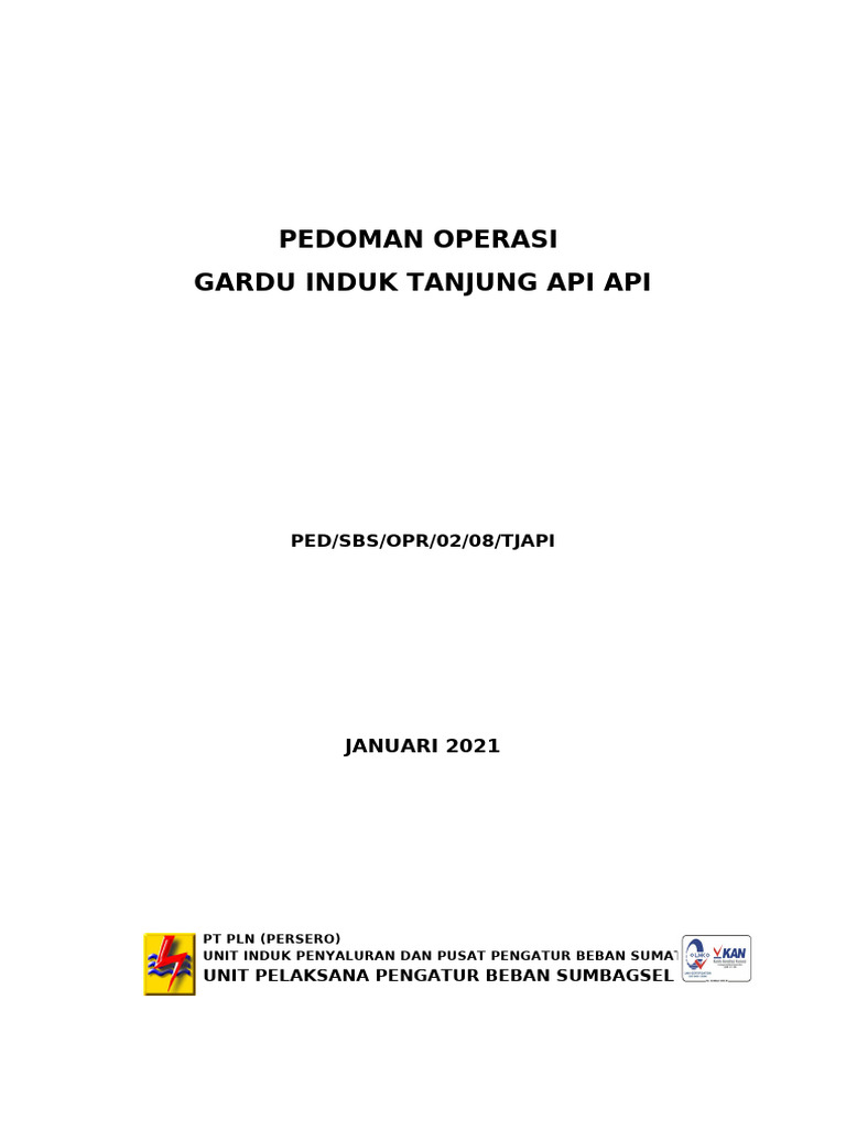 SOP GI SIAPI-API Revisi 08 | PDF