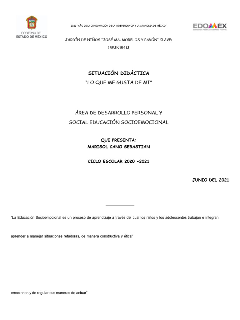 Educación Socioemocional | PDF