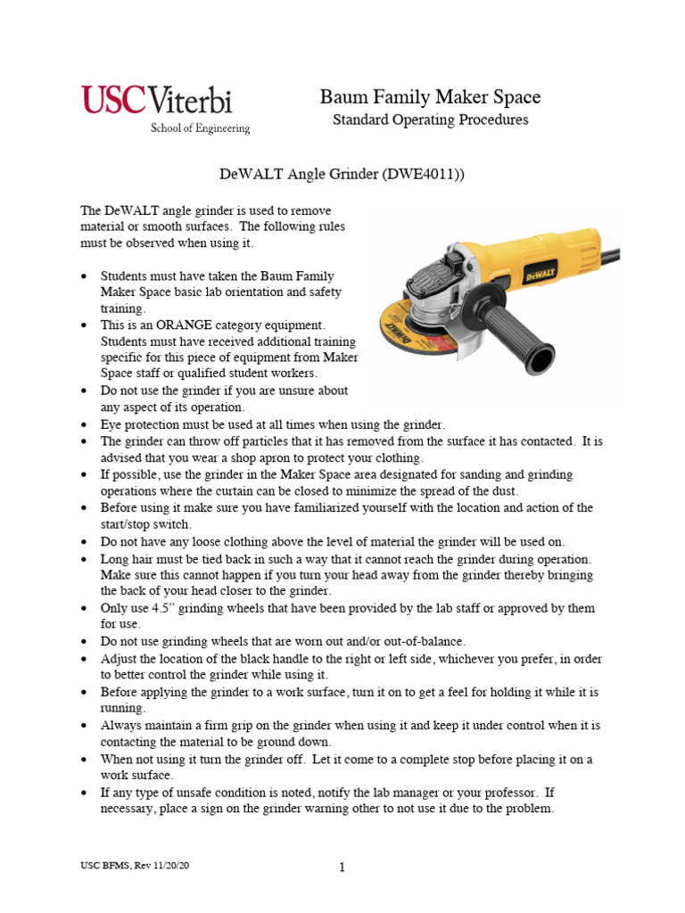 Bfms Sop Dewaltanglegrinder | PDF