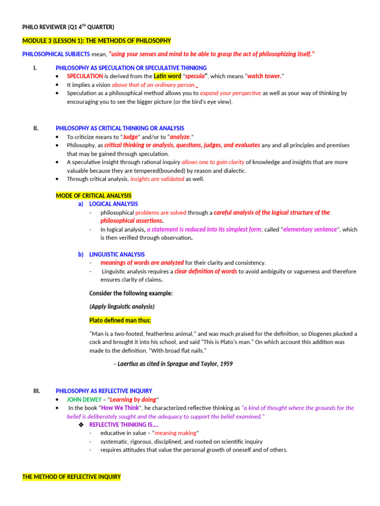 Philo Reviewer Finals | PDF