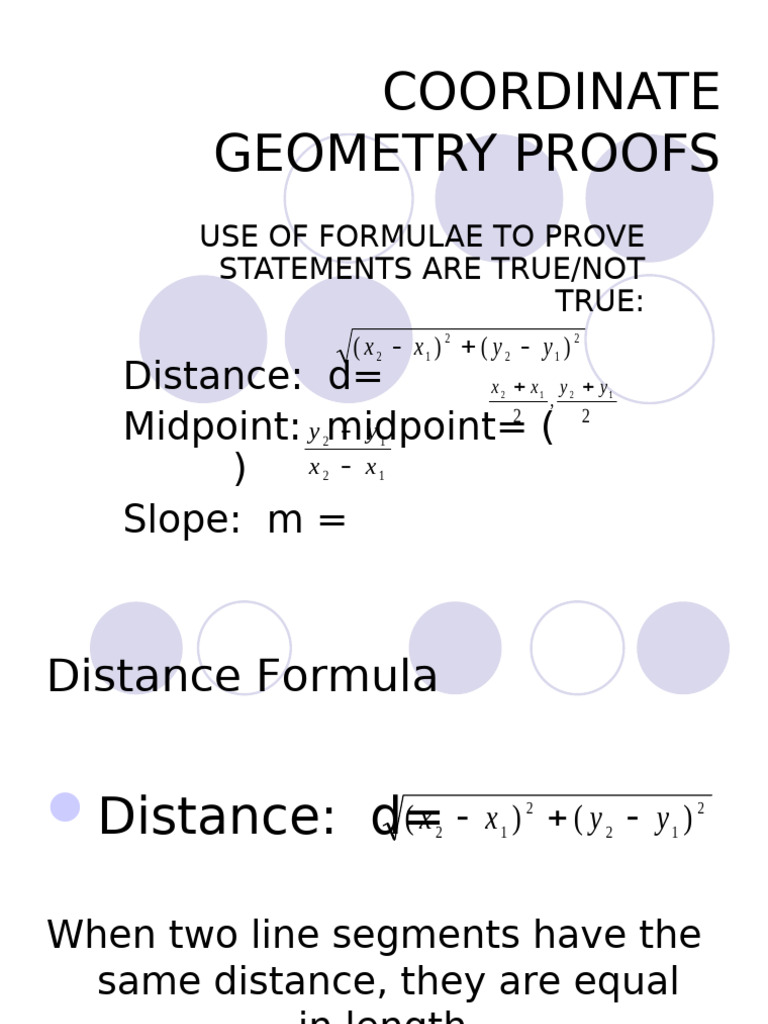 Coordinate Geometry Proofs - Regents | PDF