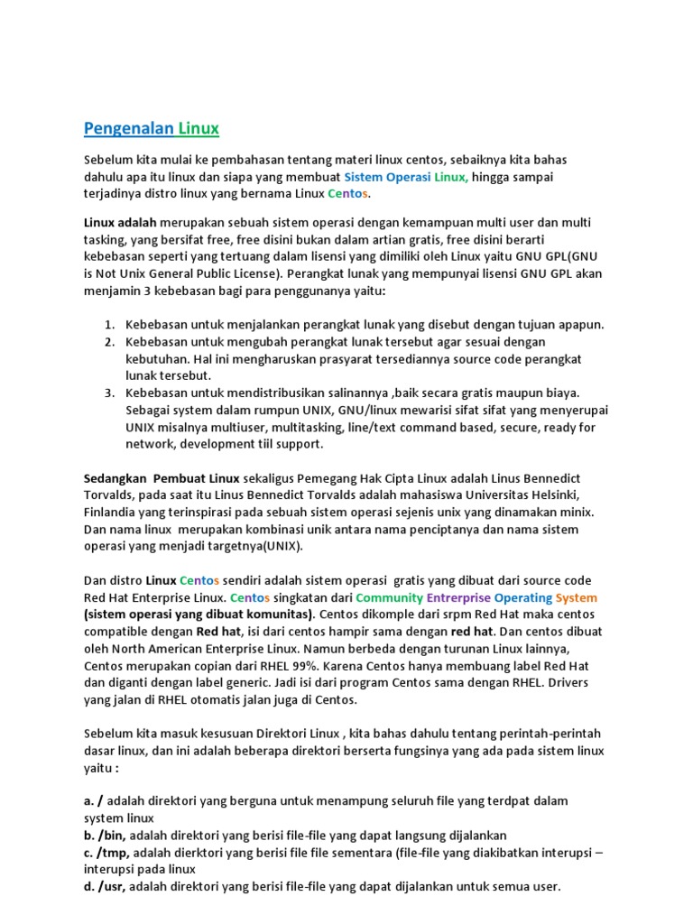 Materi Linux | PDF