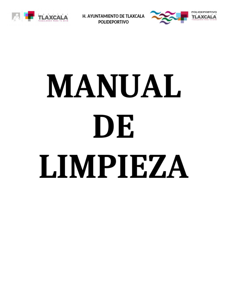 Manual de Limpieza 2018 | PDF