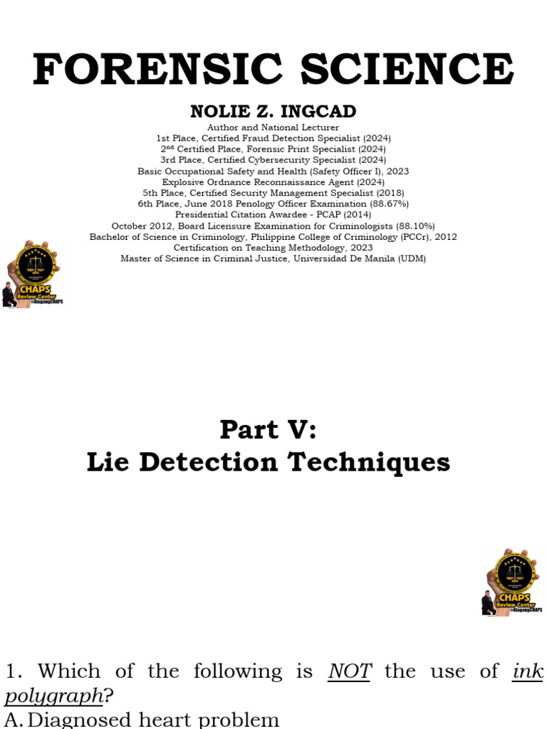 Part 5 Lie Detection Techniques Pdf