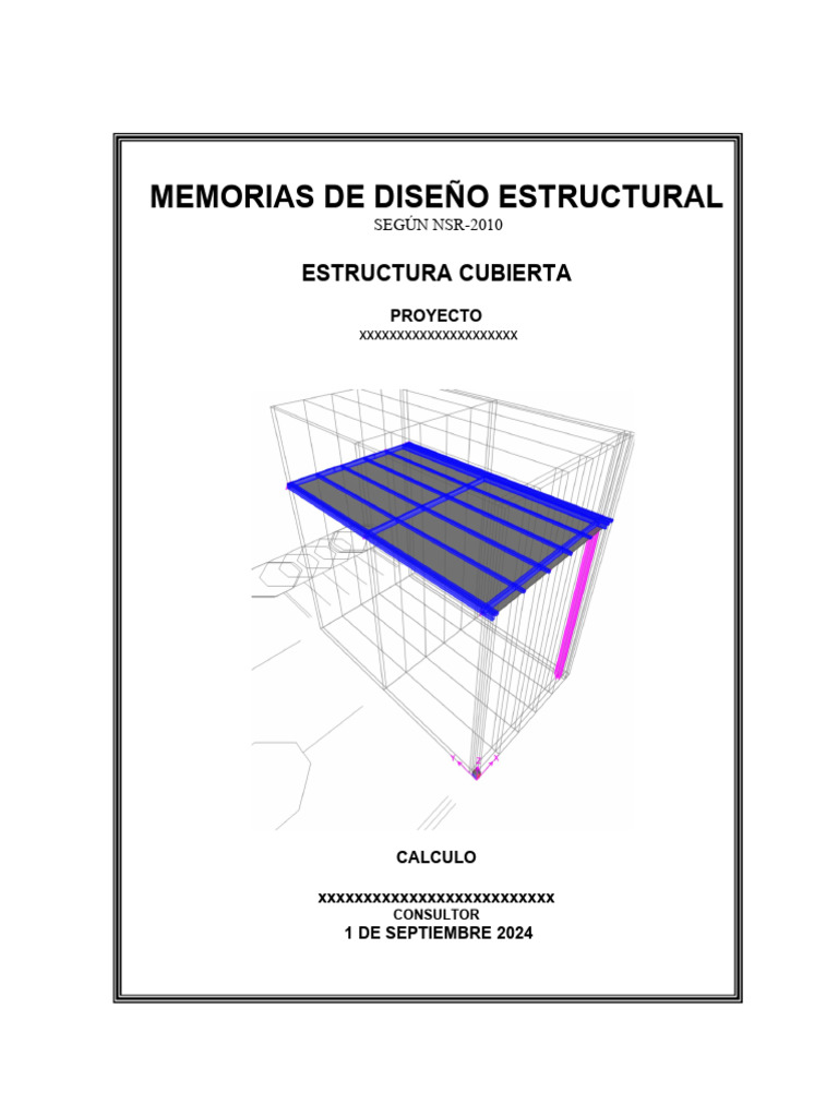 Memorias Estructura Cubierta Cobertizo | PDF