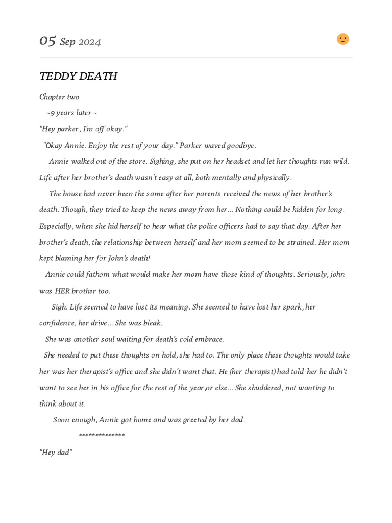 TEDDY DEATH - Chapter 2 | PDF