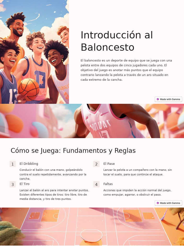 Introduccion Al Baloncesto | PDF