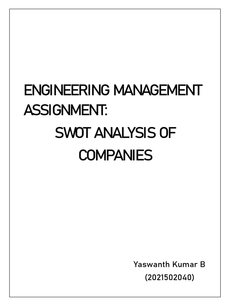 SWOT Analysis Sample | PDF