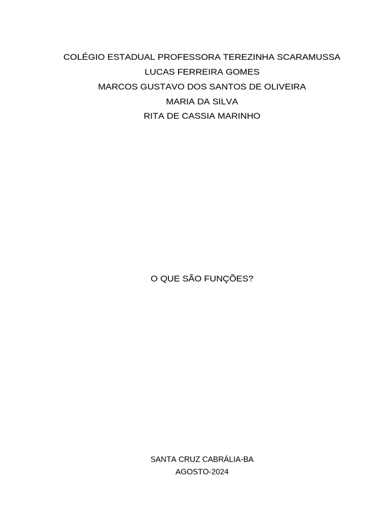 Modelo de Trabalho Mat. | PDF