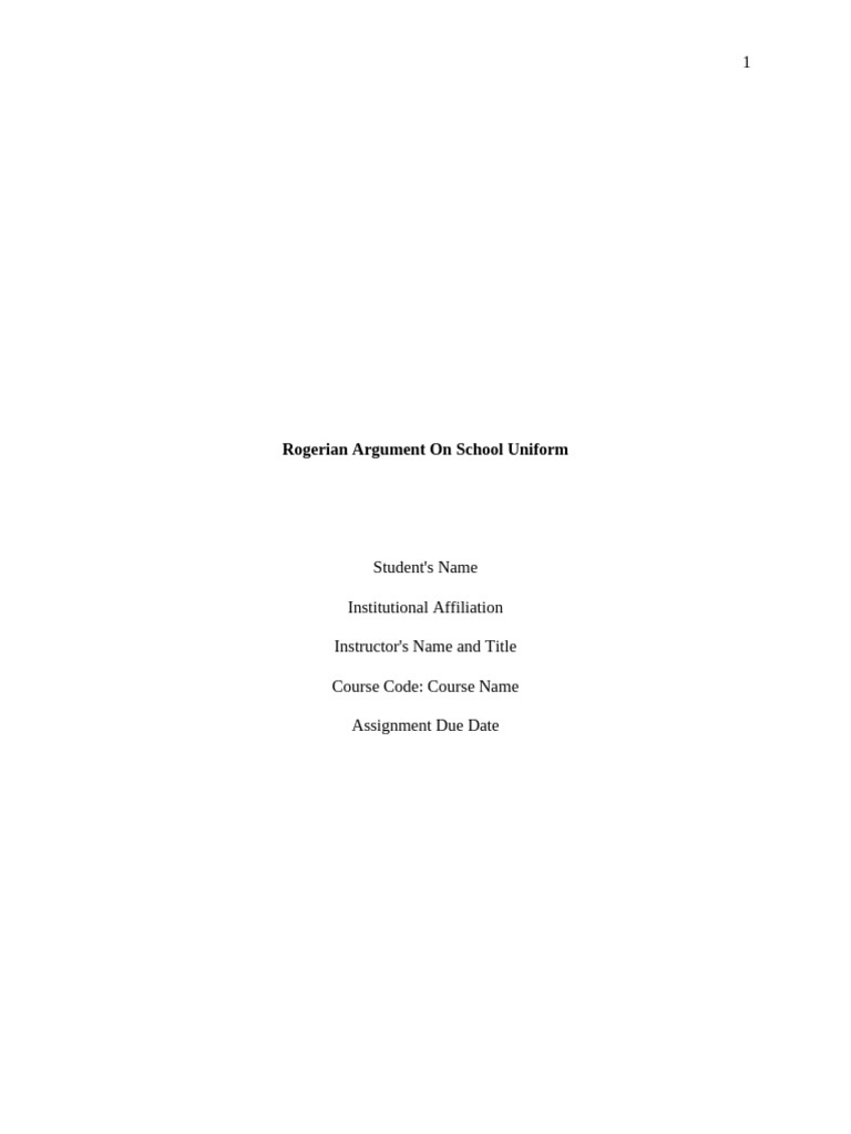 Construct A Rogerian-01 | PDF | Critical Thinking | Liberal Arts Education