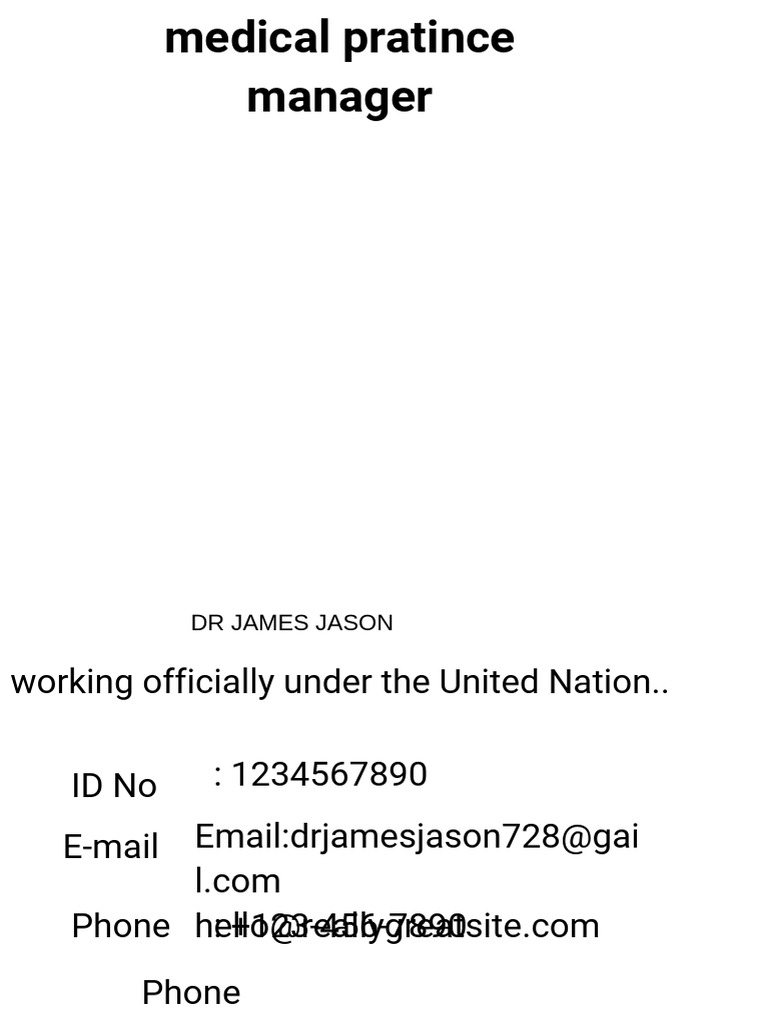 Green Simple Medical ID Card | PDF