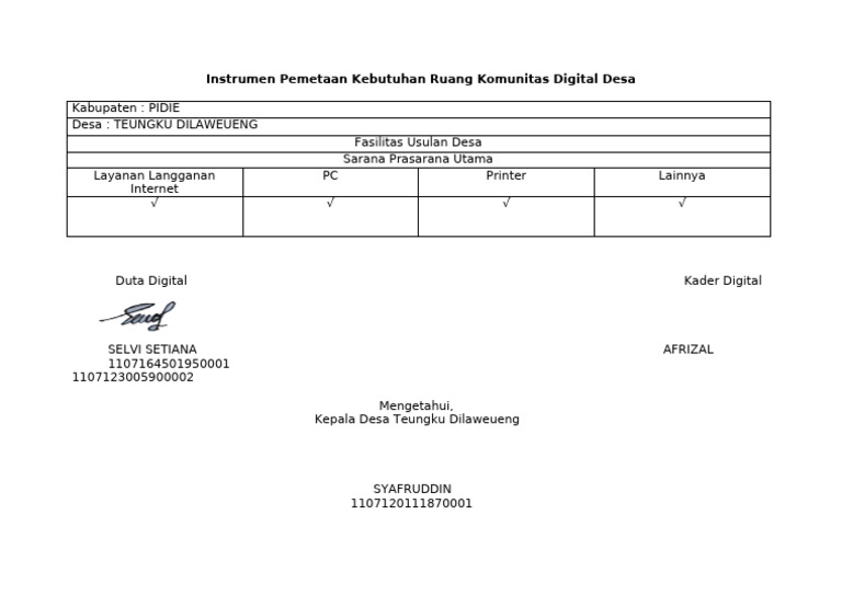 Form Assesment RKDD Fase III - 1 | PDF