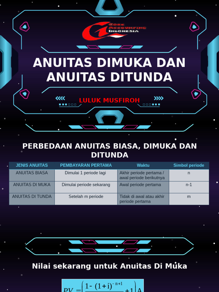 Anuitas Dimuka Dan Anuitas Ditunda | PDF
