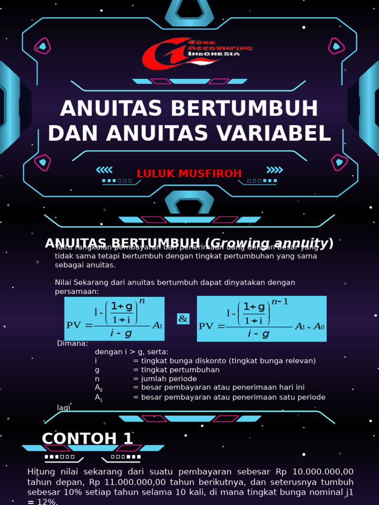Anuitas Tumbuh Dan Variabel | PDF