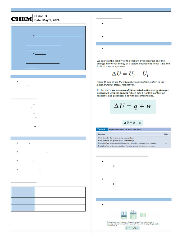 Chem2 Lesson 3 | PDF
