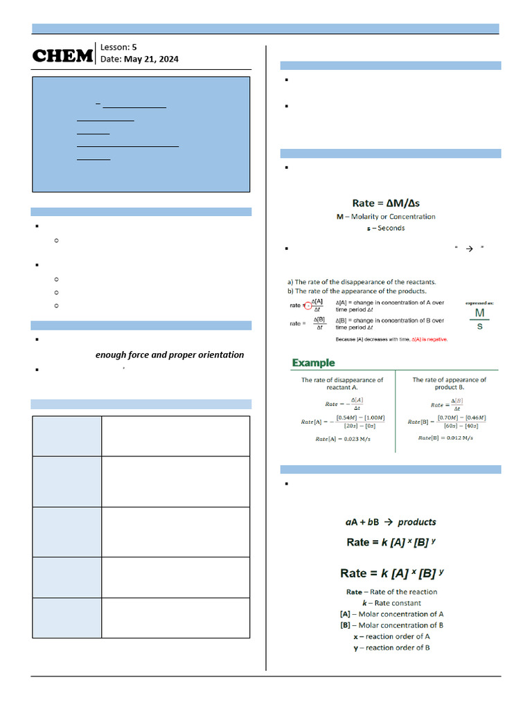 Chem2 Lesson 5 | PDF