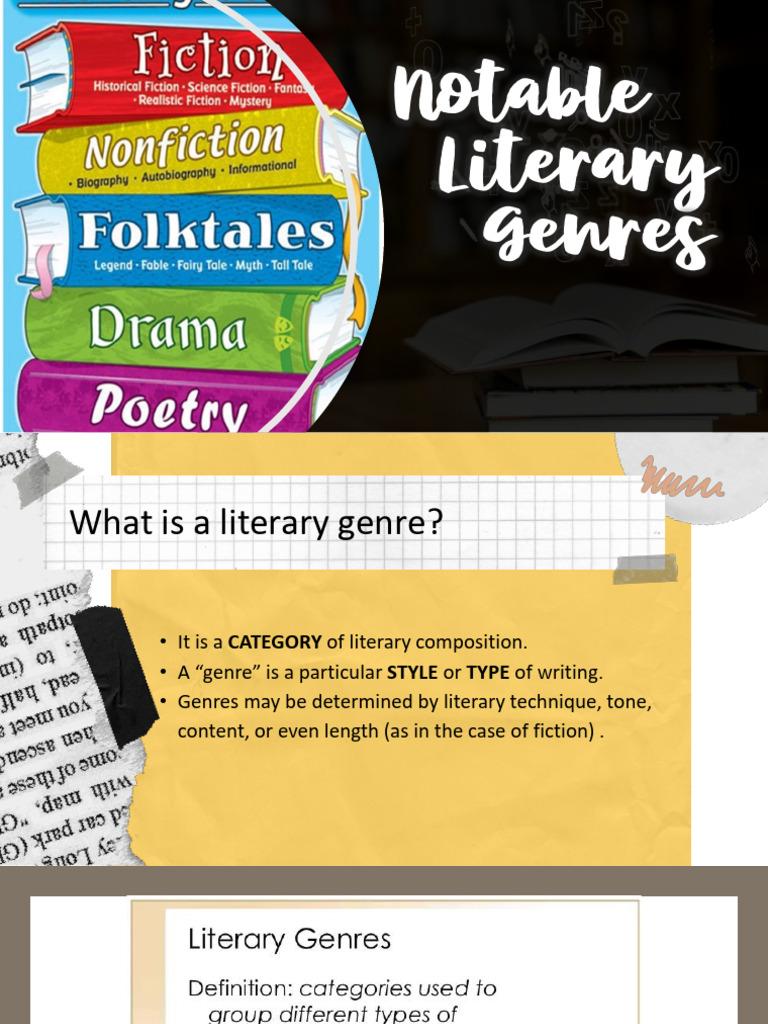Lesson 4 Literary Genres Etc | PDF