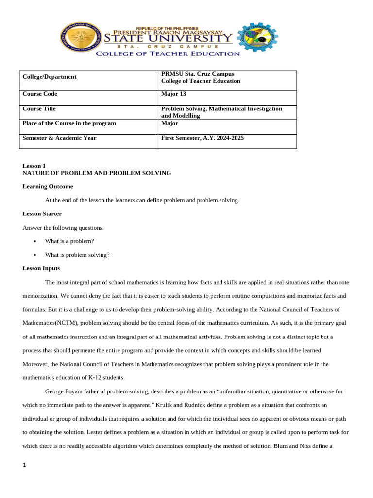 problem-solving-module | PDF problem-solving-module | PDF