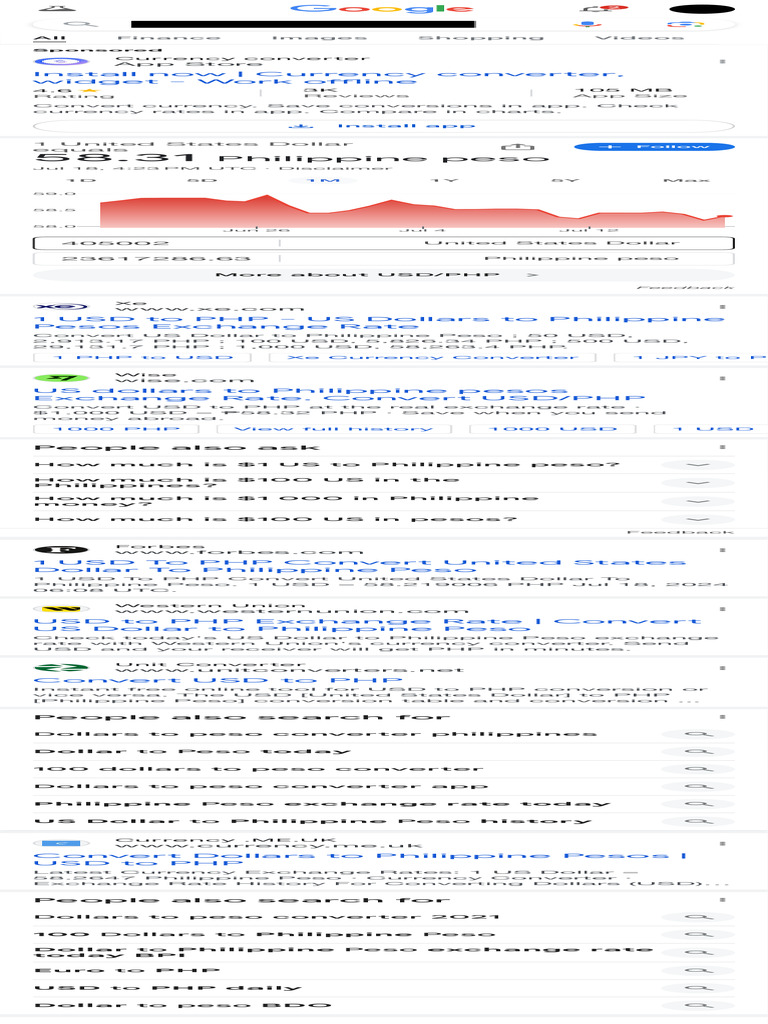 Dollars To Peso Converter - Google Search | PDF
