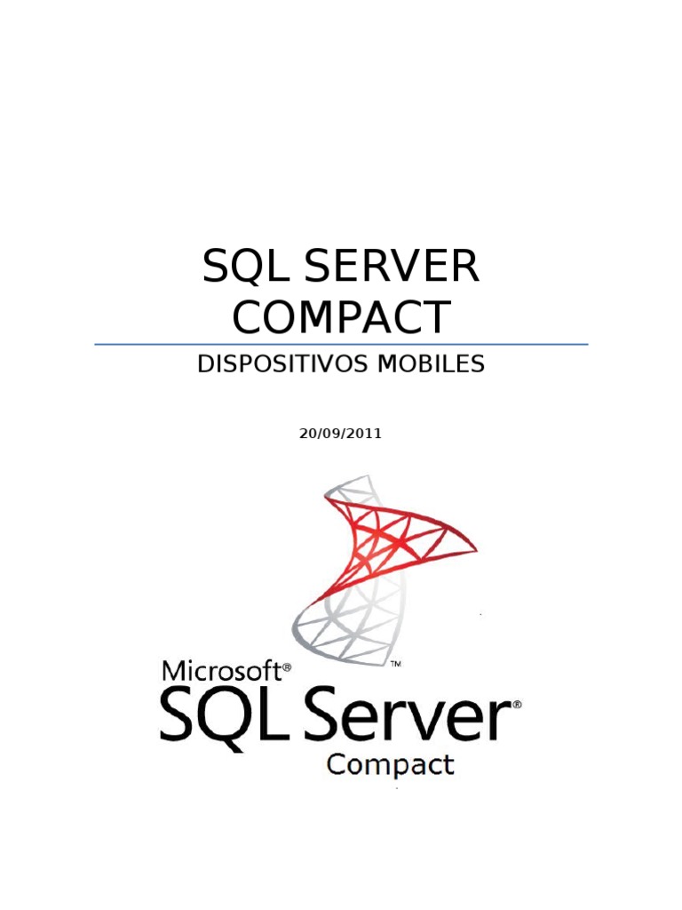 Documento SQL Server Compac | Descargar gratis PDF | Servidor SQL de ...