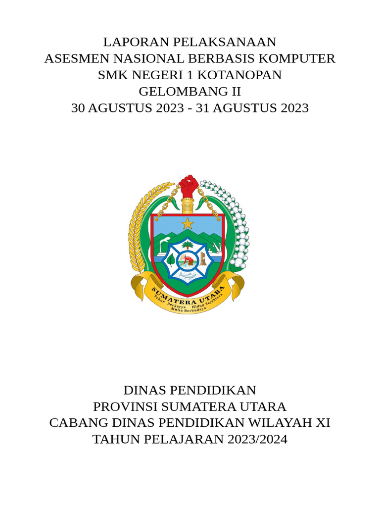 Cover Laporan Anbk 2023 | PDF