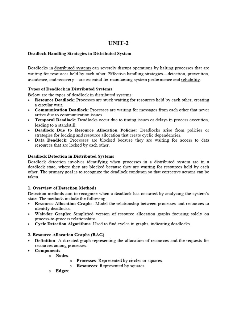 Distributed System (Unit-2) | PDF