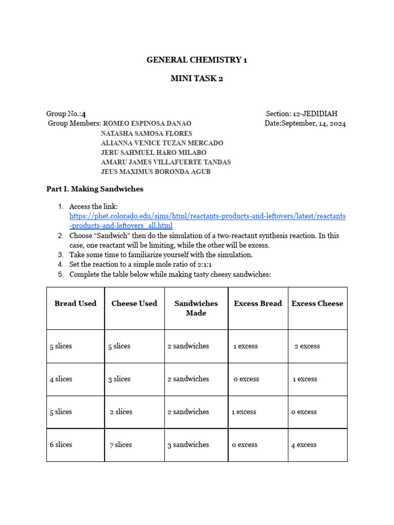 General Chemistry 1 | PDF