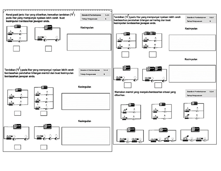 Litar Elektrik SNT5 - Kecerahan & Suis | PDF