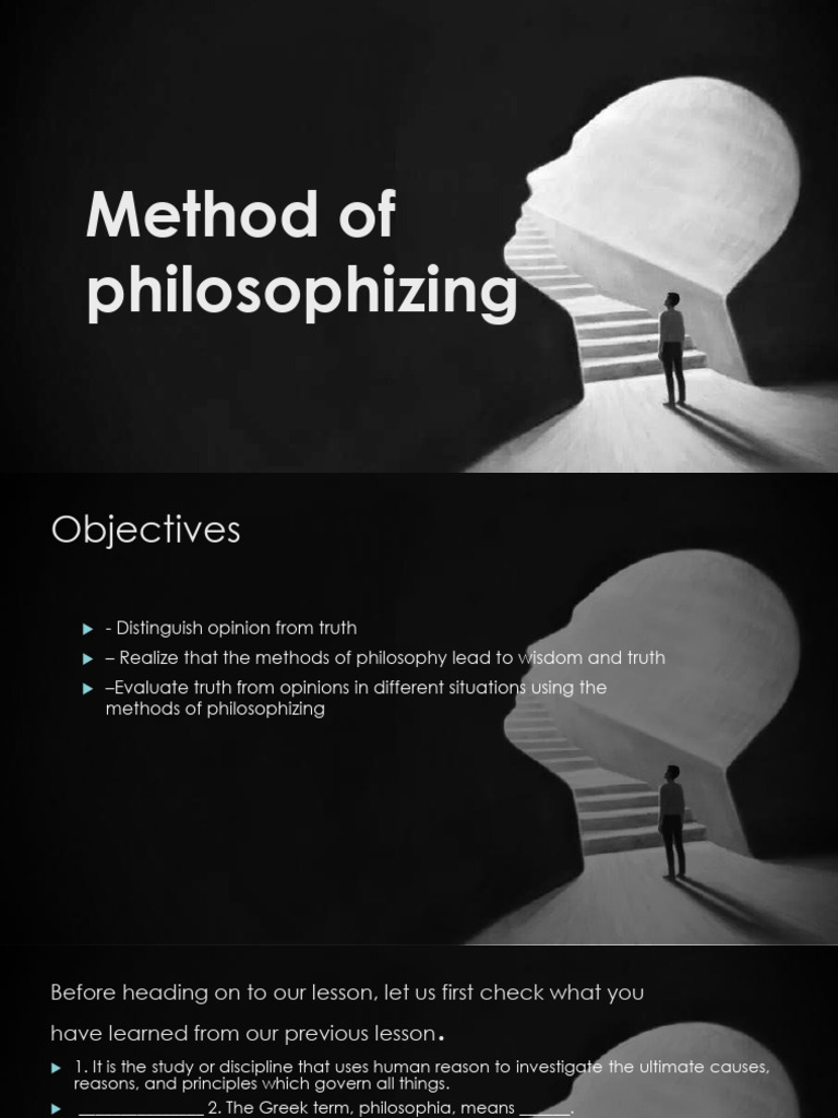Philosophical Methods: Truth vs. Opinion | PDF | Truth | Philosophy