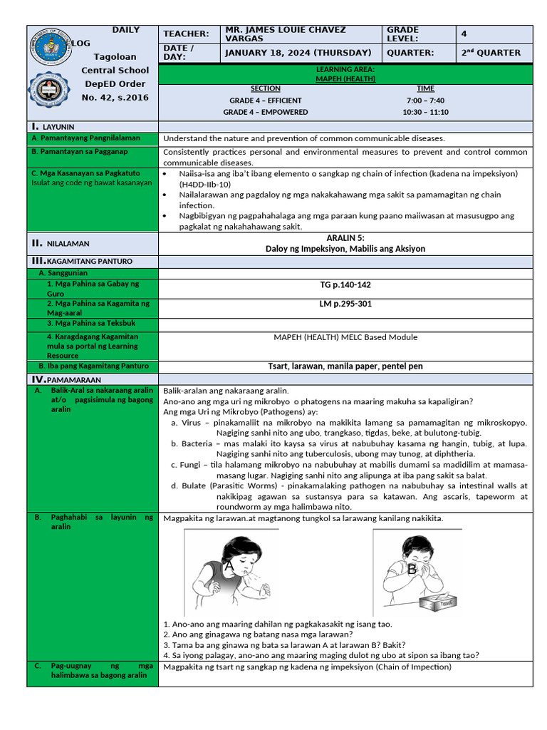 COT 2 DAILY LESSON LOG | PDF