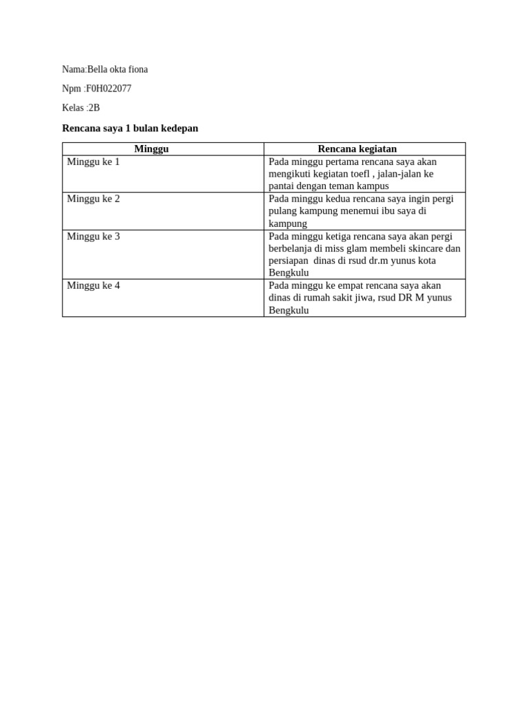 Manajemen Bella Okta Fiona 3b Tugas 1 | PDF