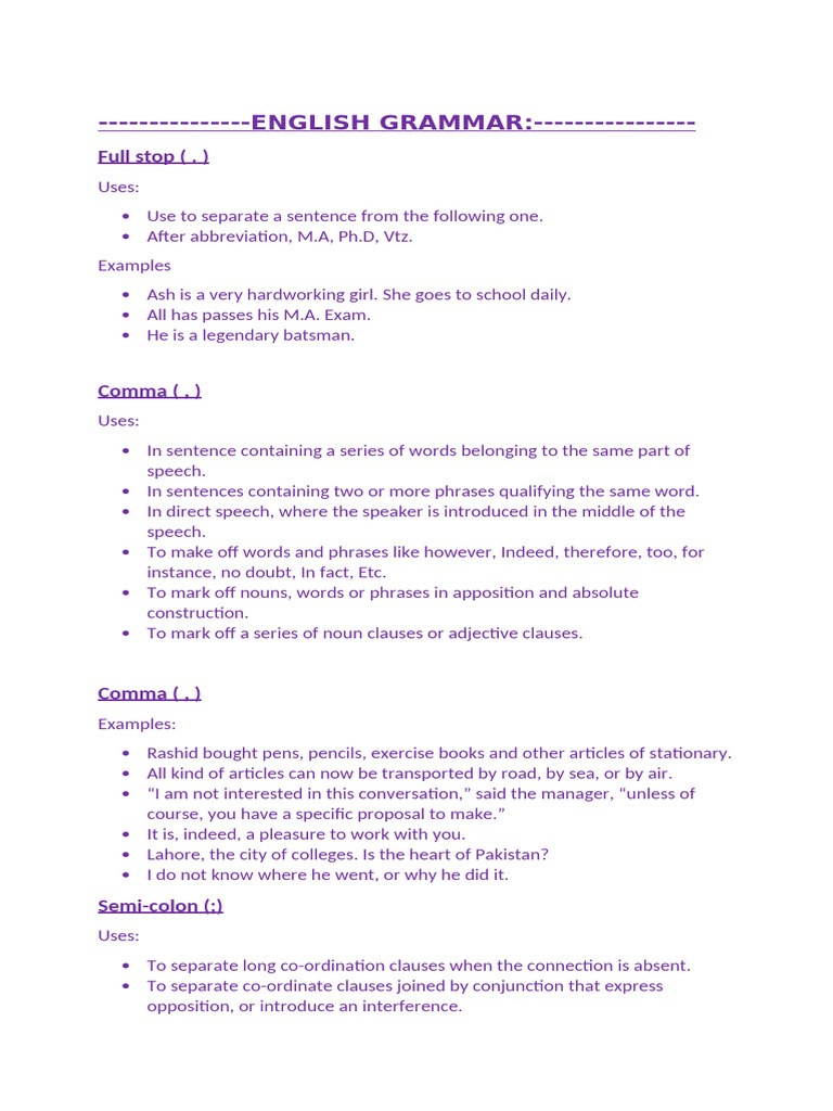 English Grammar Lessons #2 | PDF