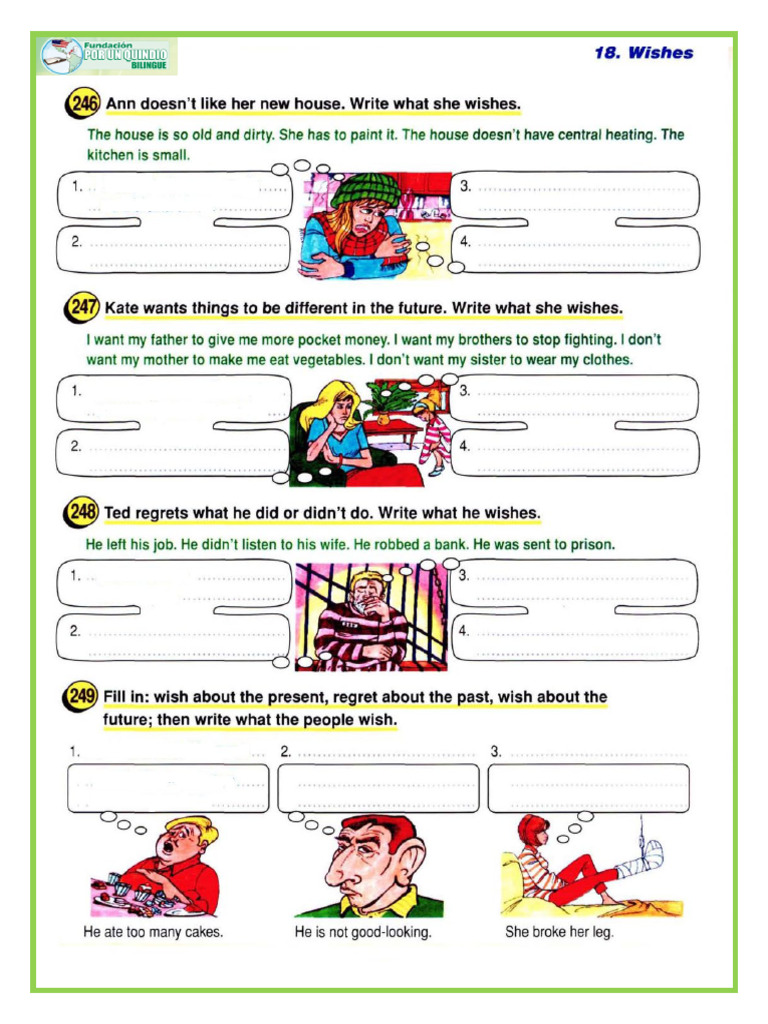 Conditionals Wishes Solved | PDF Conditionals Wishes Solved | PDF