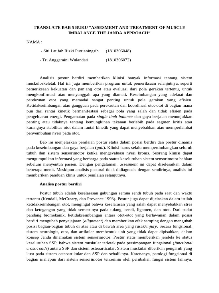 Chapter 5 Posture, Balance, and Gait Analysis | PDF | Pelvis | Self ...