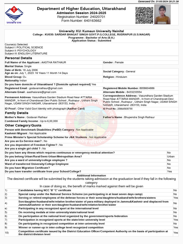 College Admission | PDF