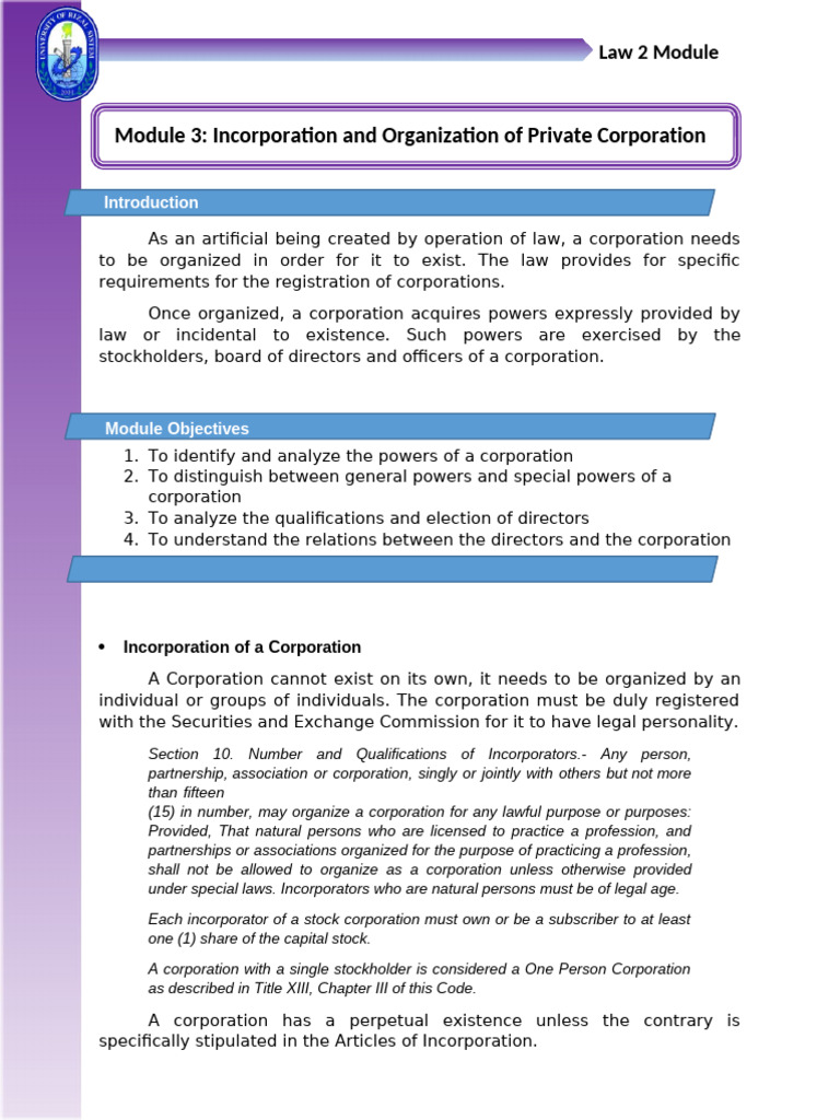 Law-2-Unit-2-Module-3 | PDF