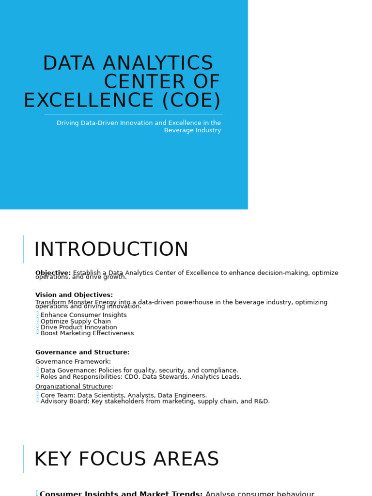 Data Analytics CoE for Center of Excellence v4 | PDF