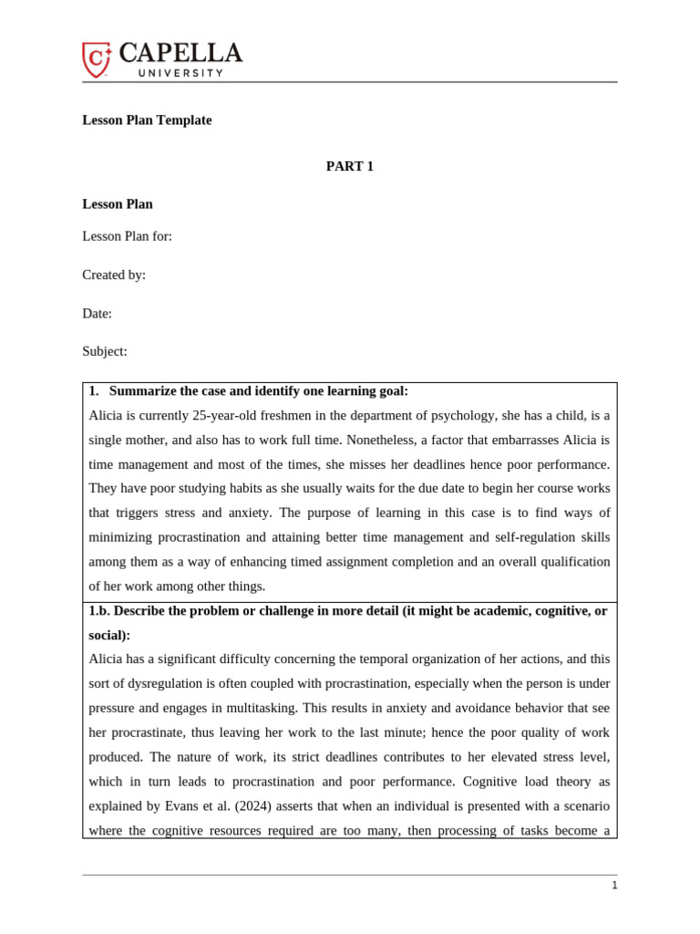 Lesson Plan | PDF