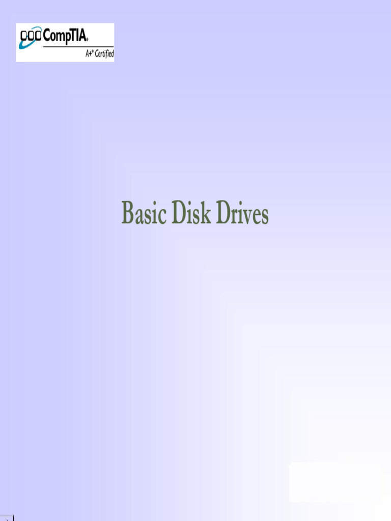 09 Basic Disk Drives | PDF