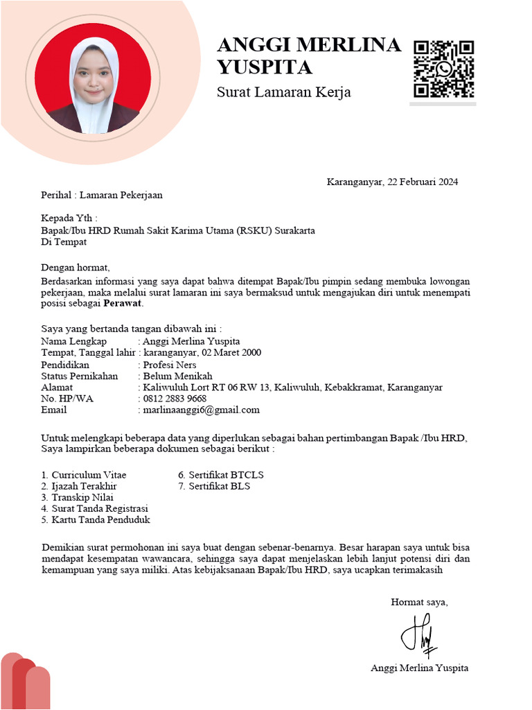 SL Anggi Merlina RS Karima Utama | PDF