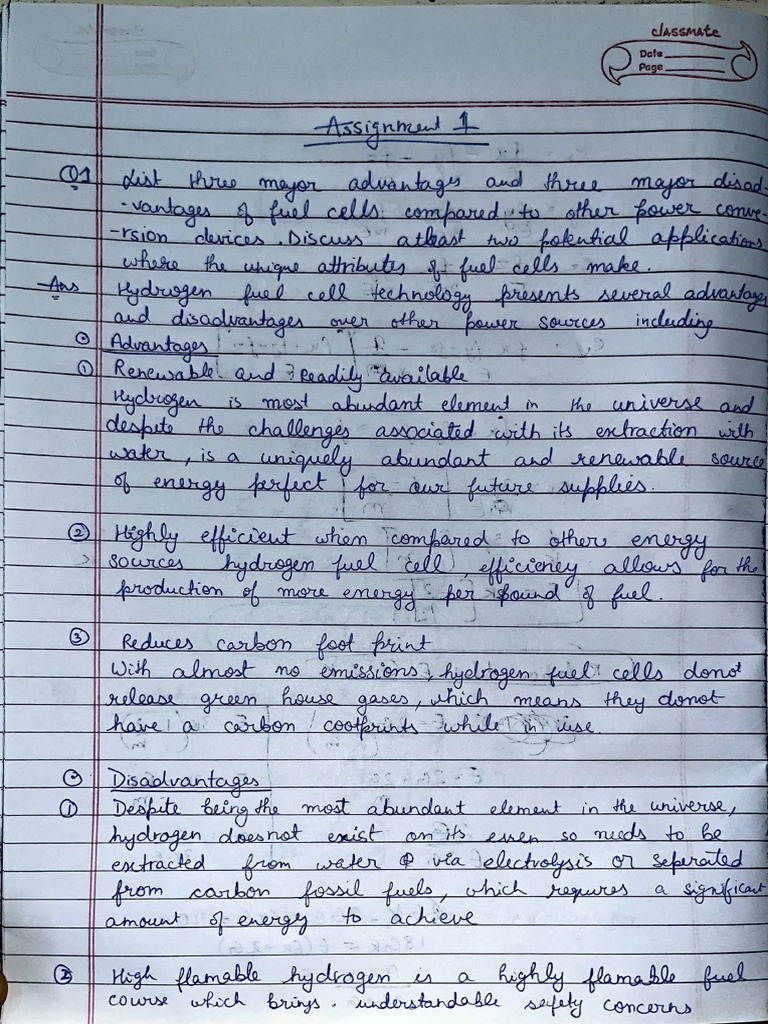 Assignment Fuel Cell | PDF Assignment Fuel Cell | PDF