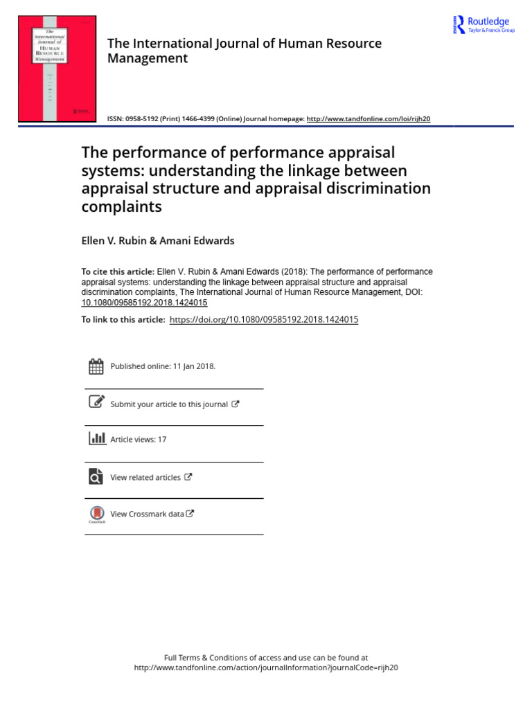 The Performance of Performance Appraisal | PDF | Performance Appraisal ...