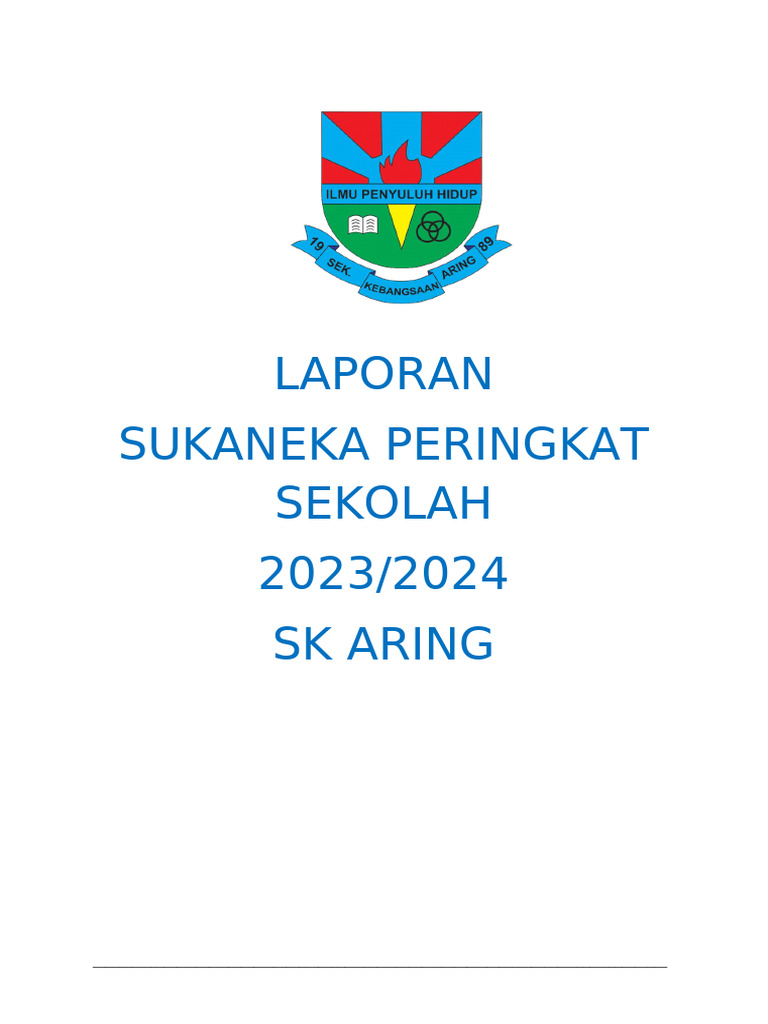 Laporan Sukaneka 2023 | PDF