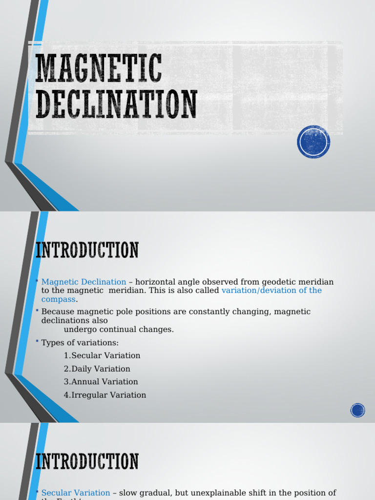 Chapter 5 - Magnetic Declination | PDF